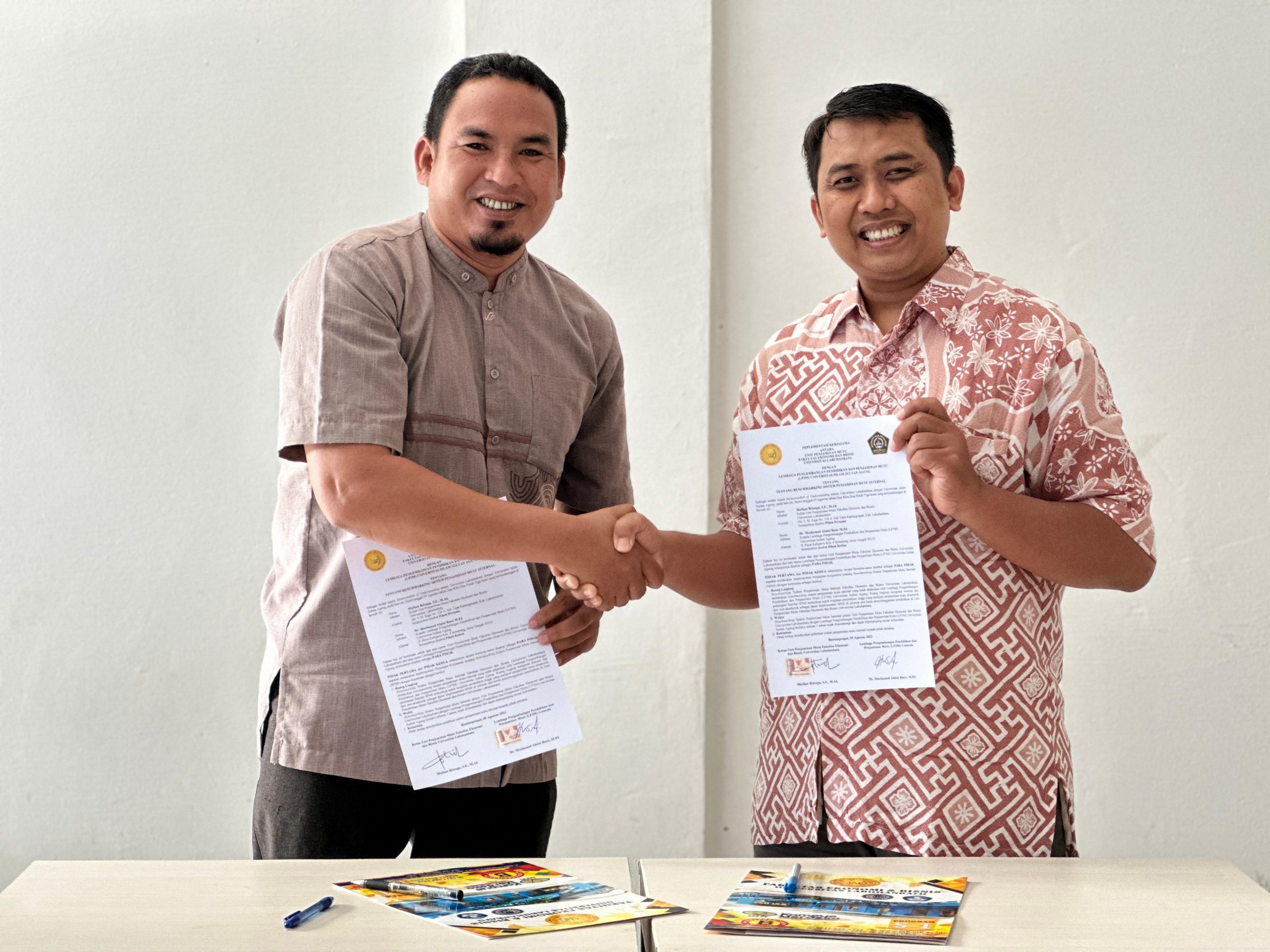 Penandatanganan MoA dan Benchmarking SPMI Bersama LP3M Universitas Islam Sultan Agung - FEB ULB ...
