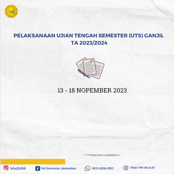 Pelaksanaan Ujian Tengah Semester (UTS) Ganjil Tahun Akademik 2023/2024